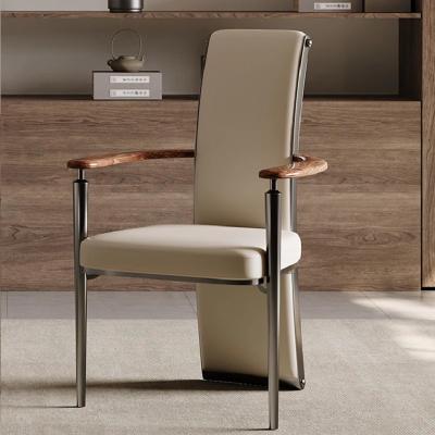 China Jersey Island Casual Single Chair Retro Genuine Leather Designer Single Seat Sofa for sale