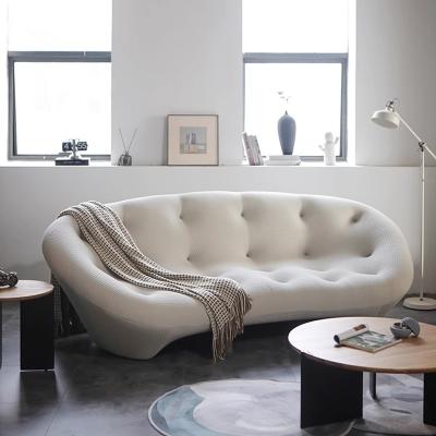 China Fabric Shell Arc Shaped Living Room Sofa Modern Sleek Design	Bedroom Leisure Sofa for sale