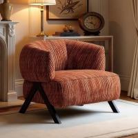 China Living Room Balcony Leisure Single Sofa Chair Solid Wood Modern Single Lounge Chair for sale