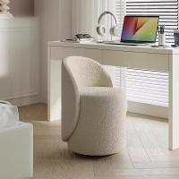 China Light Luxury Minimalist Backrest Dressing Table Stool Home Makeup Chair OEM Logo for sale