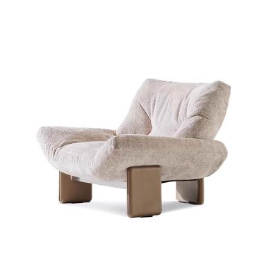 China Living Room  Single Sofa Chair Solid Wood  Designer Armchair High End for sale