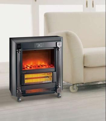 China Mobile Fireplaces electric fire log Yenlinh NDY-20A Coal burning flame Heater wheel Quartz tube heating element for sale