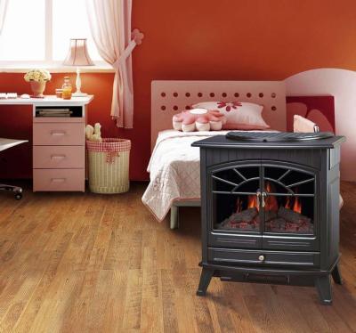China Big MDF Freestanding Electric Fireplace Heater chimenea electrica log stoves ND-20D Flame for sale