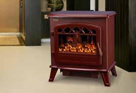 China log burning electric flame effect fires fireplace stove ND-181M chimenea electrica Red for sale