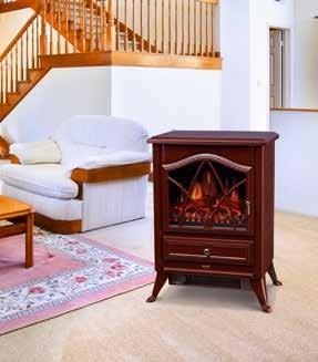 China log burning flame electric fires stoves FIREPLACE ND-18D2P chimenea RED Milton Estufa fan for sale