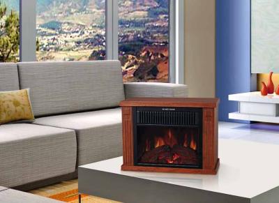 China log burning flame electric fires stoves EF480 MINI TABLE climat chimenea Heater Slogger desktop fireplace heater wooden for sale