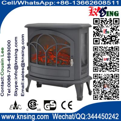 China Big Freestanding Electric Fireplace Heater electric stoves SF-25 Indoor heater room heater LOG FLAME LIGHT DIMMER for sale
