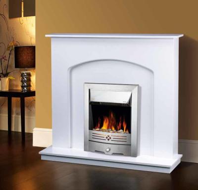 China insert or freestanding electric fireplace Heater stove NDY-19ER chimenea Silver remote control flame effect room heater for sale
