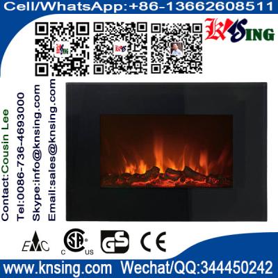 China Wall Mount Electric Fireplace Heater Tempered Base Table  EF-14A/EF-14B  remote control LED FLAME EFFECT ROOM HEATER for sale