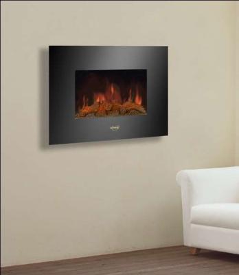 China Wall Mount Electric Fireplace Heater Flat Tempered Base flame log EF450S/EF450SL/EF450SLB with base stand room heater for sale