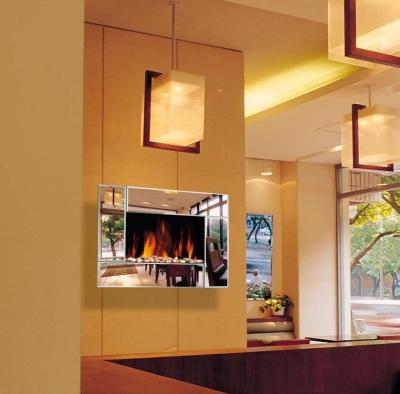 China Wall Mount Electric Fireplace Heaters Mirror Base EF452S/EF452SL/EF452SLB remote control pebbles flame room heater for sale