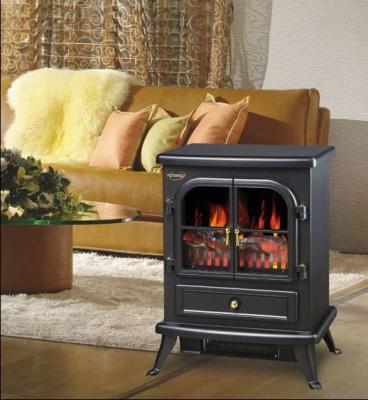 China log burning flame electric firelace heater fires stoves ND-18E1 chimenea Sentik Milton Estufa double door indoor heater for sale