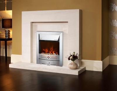 China electric fireplace Heater stove NDY-19EL chimenea Silver burning flame effect  indoor heater insert or freestanding for sale