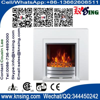 China freestanding electric fireplace Heater with matel stove NDY-19MA chimenea burning LED flame effect  indoor/room heater for sale