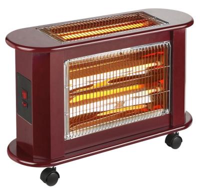 China infrared radiant quartz heater SYH -1207M electric heater for room indoor saso/ce/coc certificate Alpaca Wooden for sale
