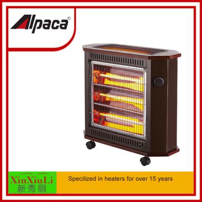 China infrared radiant quartz heater SYH -1207EM electric heater for room indoor saso/ce/coc certificate Alpaca Wooden for sale