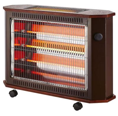 China infrared radiant wooden  quartz heater SYH-1207KM 3000W electric heater for room indoor saso/ce/coc certificate Alpaca for sale