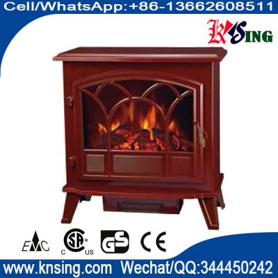 China ND-182ML Cheap Freestanding Electric Fireplace LED Flame Heater chimenea electrica log Stoves flame effect big size for sale