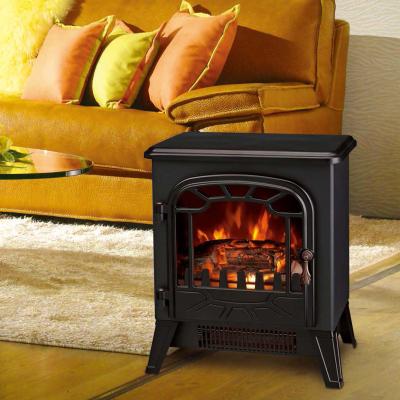China electric fireplace heater log burning flame effect antique electric stove ND-186B cheap space heater indoor heater for sale