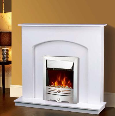 China insert or freestanding electric fireplace Heater stove NDY-19ER chimenea Silver remote control flame effect room heater for sale