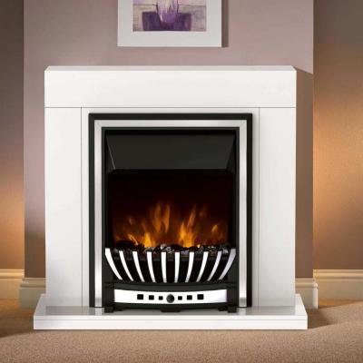China insert or freestanding electric fireplace Heater stove NDY-19FL chimenea Silver burning flame effect  indoor heater for sale