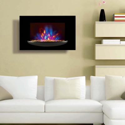 China wall mounted fireplace wall hang real flame effect,colorful style,LED lights,Red,Orange,Blue,EF520P/EF520K,space heater for sale