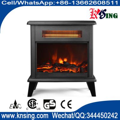 China SF-1323 Freestanding Electric Fireplace Flame Heater chimenea electrica log Stoves infrared quartz tube electric heater for sale