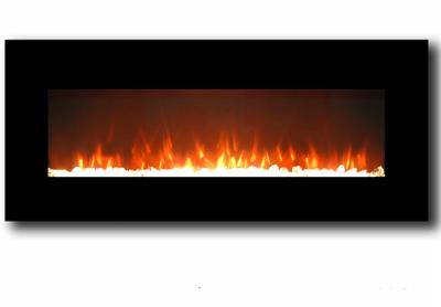 China Wall Mounted Electric Fireplace Heater black front  white stone WF-1350 indoor/room heater Moda LED Flame remote control for sale