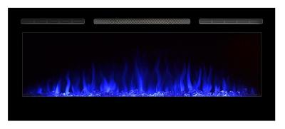 China Recessed Electric Fireplace 50 Inch 3 Colors Flame Effect,Fuax Log or Crystal stone effect knsing-com.ecer.com Moblie:13662608511 for sale