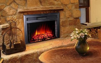China 26 inch flat insert electric fireplace heater  F2625A  LED flame for RV,Living room for sale