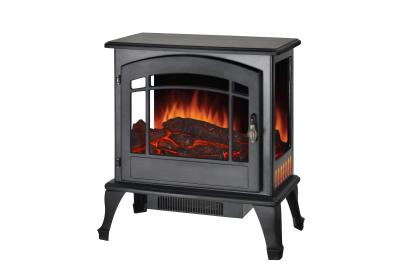 China 3 Sided Freestanding Electric Fireplace  SF-23F real burning log LED flame living room heater for sale