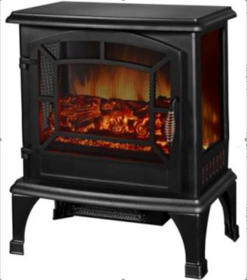China Electric stove 3 Sided Freestanding Fireplace  SF-25A real burning log LED flame effect for sale
