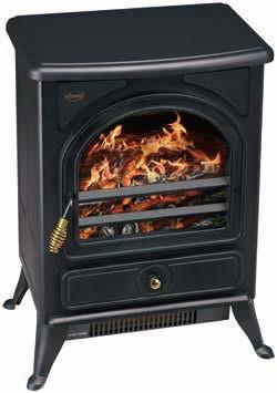 China electric fireplace heater 3D LED flame effect real log antique stove ND-187 freestanding black cast space room heater for sale