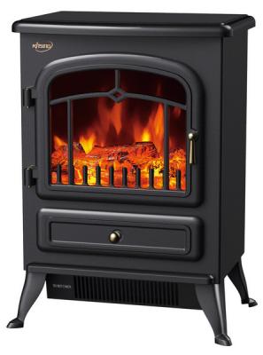 China electric fireplace heater ND-180M Metal housing antique stove cheap space heater indoor heater two door option for sale