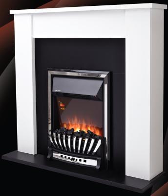 China Knsing insert or freestanding electric fireplace Heater stove NDY-19FR Silver remote control flame effect room heater for sale