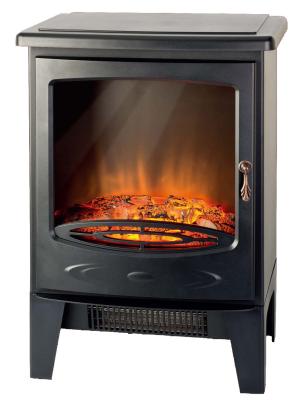 China electric fireplace heater ND-18D3P-T log burning flame effect antique stove  cheap space room heater black cast for sale