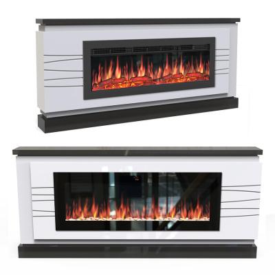 China 2 sides electric fireplace LED patented flame effect double face fire for sale