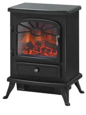China electric fireplace heater ND-180M Metal housing antique stove cheap space heater indoor heater two door option for sale