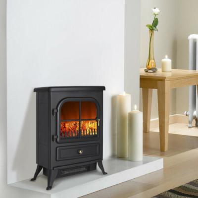 China electric fireplace heater log burning flame effect antique stove ND-18D1P cheap space heater indoor ROOM for sale