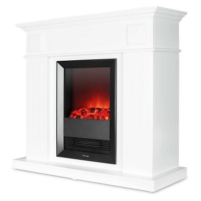 China electric fireplace heater log burning flame EF342B fires stoves  firebox with mantel room heater for sale