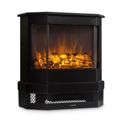 China Wooden Fireplace electric Stove Space Heater 3 Sided Log flame effect EF330 best sell Ningbo Manufacturer Black cast for sale