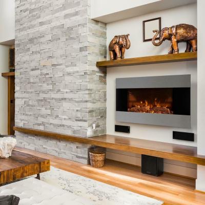 China EFP APPROVED Wall Mounted Electric Fireplace Heater EF420SLB-E-TV Log LED FLAME BACK LIGHT BASE STAND ROOM HEATER for sale