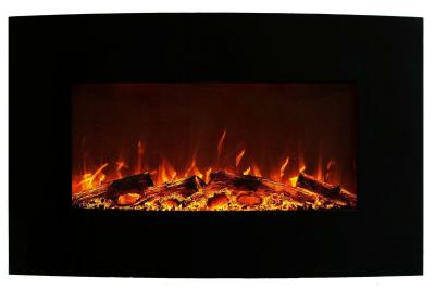 China Wall Mounted Electric Fireplace Heater LED flame 35