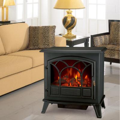 China Freestanding stove Electric Fireplace space room Heater big size ND-182M log flame effect LED White/RED housing for sale