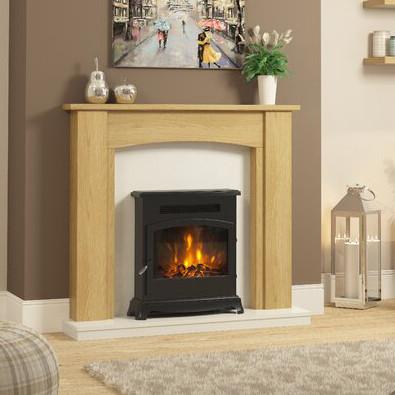 China wooden burning electric fireplace remote control  LED flame effect ERP Display stove ND-185 for sale