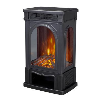 China 3 Sides Wooden Burning Electric Fireplace Heater New Patented Led Flame Effect  Freestanding Stove ND-190C for sale