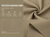 China Wrinkle-Resistant Lightweight Polyester Plain Weave Fabric with Better Air Permeability for sale