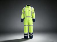China Waterproof Workwear Safety Coverall with High-Visibility Reflective Tapes and Water-Repellent Surface for sale