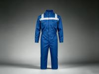 China Anti Static Workwear Safety Coverall with TC65/35 Poly-Cotton Blend High-Visibility Reflective Strips and Stable Anti-Static Property for sale