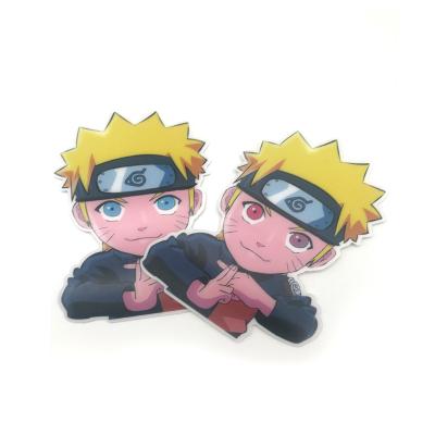 China Custom 3D Lenticular Wall & Car Stickers 10x15cm Waterproof Anime Motion Decals with PET Material 0.65-0.76mm Thickness for sale